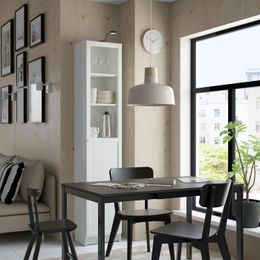 IKEA BILLY / OXBERG B&uuml;cherregal mit Paneel-/Vitrt&uuml;r