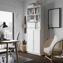 IKEA BILLY / OXBERG B&uuml;cherregal mit T&uuml;ren