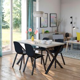 IKEA SK&Aring;LSTA Tisch und 4 St&uuml;hle