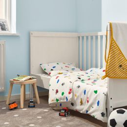 IKEA GR&Ouml;NFINK Bettw&auml;sche-Set f Babybett, 2-teilig