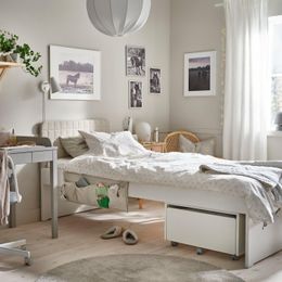 IKEA SL&Auml;KT Bettgestell mit Lattenrost
