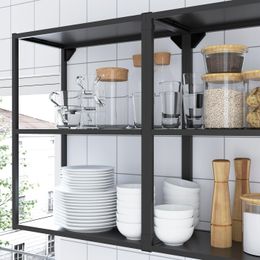 IKEA ENHET Regalrahmen f&uuml;r Wand mit B&ouml;den