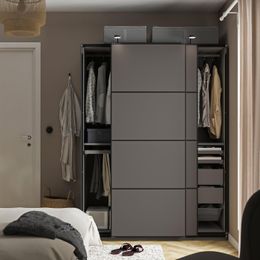 IKEA PAX / MEHAMN Kleiderschrank mit Schiebet&uuml;ren