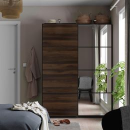 IKEA PAX / MEHAMN/AULI Kleiderschrank mit Schiebet&uuml;ren