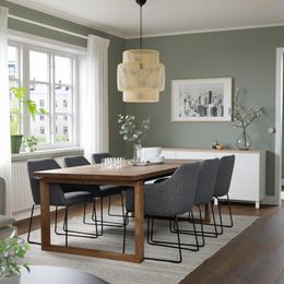 IKEA M&Ouml;RBYL&Aring;NGA / TOSSBERG Tisch und 6 St&uuml;hle