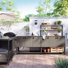IKEA B&Aring;TSK&Auml;R Au&szlig;enk&uuml;che m Kohlegrill+Sp&uuml;leneinh.