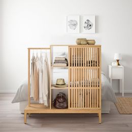 IKEA NORDKISA Kleiderschrank, offen/Schiebet&uuml;r