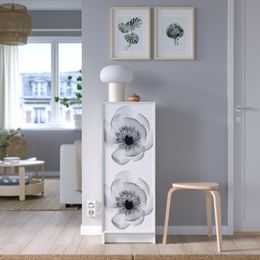 IKEA BILLY / H&Ouml;GBO Regalkombination mit Vitrinent&uuml;ren