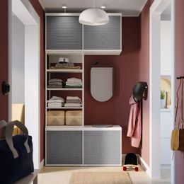 IKEA PLATSA Kleiderschrank, offen/4Schiebet&uuml;ren