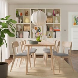 IKEA LISABO / LISABO Tisch und 6 St&uuml;hle