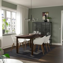 IKEA STRANDTORP / GR&Ouml;NSTA Tisch und 4 Armlehnst&uuml;hle