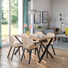 IKEA SK&Aring;LSTA Tisch und 4 St&uuml;hle