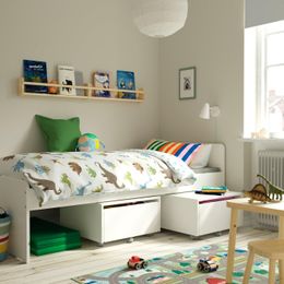 IKEA SL&Auml;KT Bettgestell mit Federholzrahmen