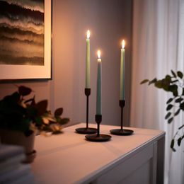 IKEA KLOKHET L&uuml;sterkerze, duftneutral
