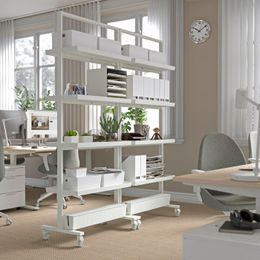 IKEA MITTZON Gestell+Rollen/Ablage/Kabelaufbe