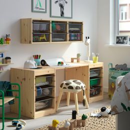 IKEA TROFAST Schreibtisch mit Netzdrahtk&ouml;rben
