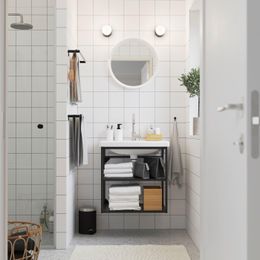 IKEA ENHET / TV&Auml;LLEN Waschtisch, offen, 2 B&ouml;den