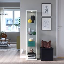 IKEA BL&Aring;LIDEN / STRIMS&Auml;V Vitrine mit Beleuchtung