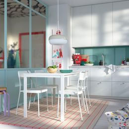 IKEA VIHALS / VIHALS Tisch und 4 St&uuml;hle