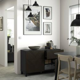 IKEA BEST&Aring; Aufbewkomb.+T&uuml;ren/Schubladen