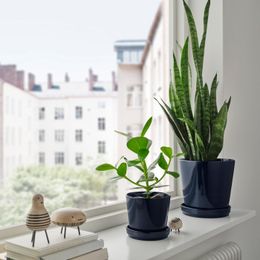 IKEA KLOTL&Ouml;NN Blumentopf mit Untersetzer