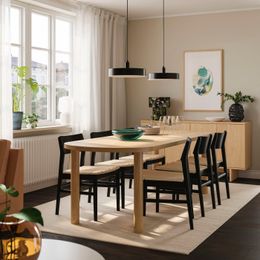 IKEA STOCKHOLM 2025 / SKANSN&Auml;S Tisch und 6 St&uuml;hle