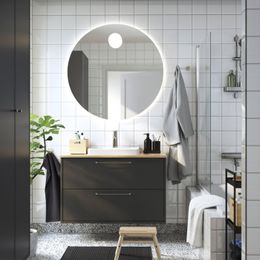 IKEA HAVB&Auml;CK / ORRSJ&Ouml;N Waschbschr+Schubladen/Waschb/Mibatt