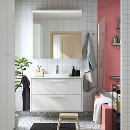IKEA HAVB&Auml;CK / ORRSJ&Ouml;N Waschbschr+Schubladen/Waschb/Mibatt