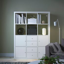 IKEA KALLAX Regal mit 6 Eins&auml;tzen