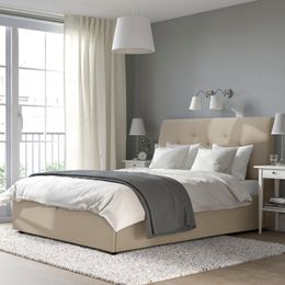 IKEA IDAN&Auml;S Bettgestell gepolstert mit Aufbew.
