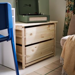 IKEA KRON&Ouml;REN Kommode mit 2 Schubladen