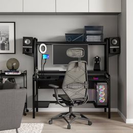 IKEA FREDDE / STYRSPEL Gamingschreibtisch und -stuhl