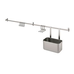 IKEA KUNGSFORS Stangen mit Haken + 1 Beh&auml;lter