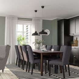 IKEA STRANDTORP / BERGMUND Tisch und 8 St&uuml;hle