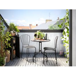 IKEA L&Auml;CK&Ouml; Tisch+2 St&uuml;hle/au&szlig;en