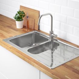 IKEA VATTUDALEN Einbausp&uuml;le 1&frac12; Becken/Abtr