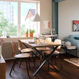 IKEA SK&Aring;LSTA Tisch und 4 St&uuml;hle
