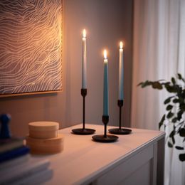 IKEA KLOKHET L&uuml;sterkerze, duftneutral
