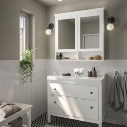 IKEA HEMNES / RUTSJ&Ouml;N Waschbschr+Schubladen/Waschb/Mibatt
