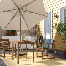 IKEA N&Auml;MMAR&Ouml; Tisch und 2 Armlehnst&uuml;hle/au&szlig;en