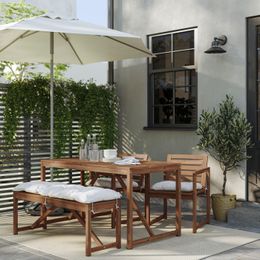 IKEA N&Auml;MMAR&Ouml; Tisch+2 St&uuml;hle+Bank/au&szlig;en
