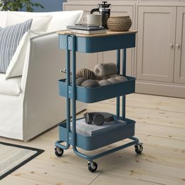 IKEA R&Aring;SKOG / NORR&Aring;VA Servierwagen mit Abdeckung