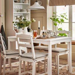 IKEA HAUGA / HAUGA Tisch und 4 St&uuml;hle