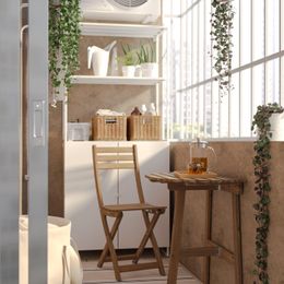 IKEA ASKHOLMEN Wandtisch + Klappstuhl/au&szlig;en