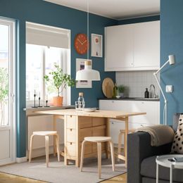 IKEA NORDEN / KYRRE Tisch und 4 Hocker
