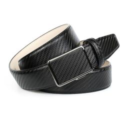 Anthoni Crown Herren Lederg&uuml;rtel im Karbondesign schwarz 110