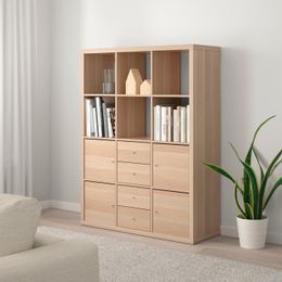 IKEA KALLAX Regal mit 6 Eins&auml;tzen