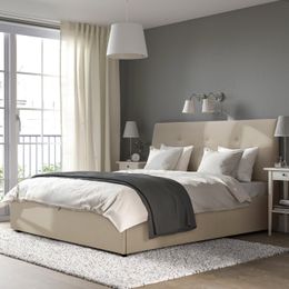 IKEA IDAN&Auml;S Bettgestell gepolstert mit Aufbew.