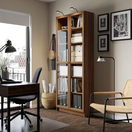 IKEA BILLY / OXBERG B&uuml;cherregal mit Vitrinent&uuml;ren