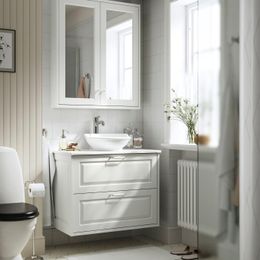 IKEA T&Auml;NNFORSEN / V&Auml;STERSJ&Ouml;N Waschbschr+Schubladen/Waschb/Mibatt